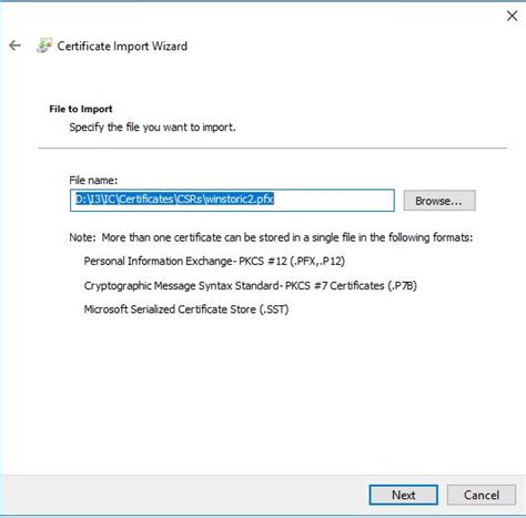 Ssosaandcertificateimprovements Importing The Signed Certificate