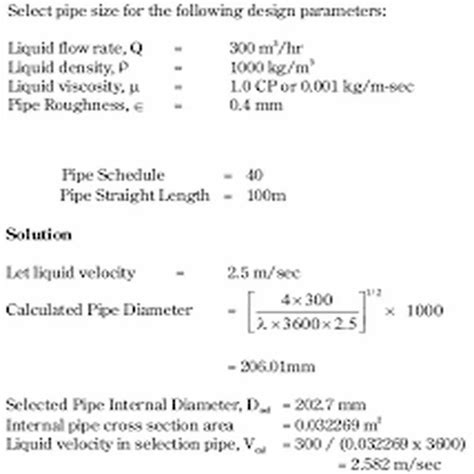 Pipeline Sizing Calculation In Vasai Virar Id 2853779658797