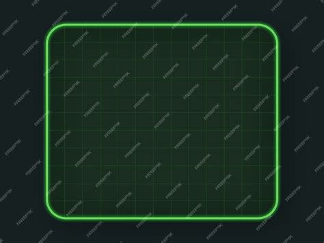 Premium Vector Green Tech Hud Grid