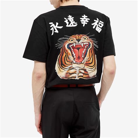 Endless Joy Tiger Back Print T Shirt Black End Gb