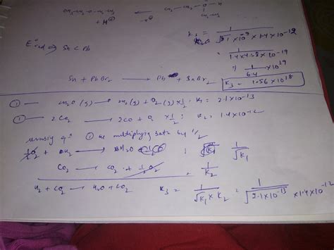 H2og Cog Calculate The Equilibrium Constant The Reaction H2g