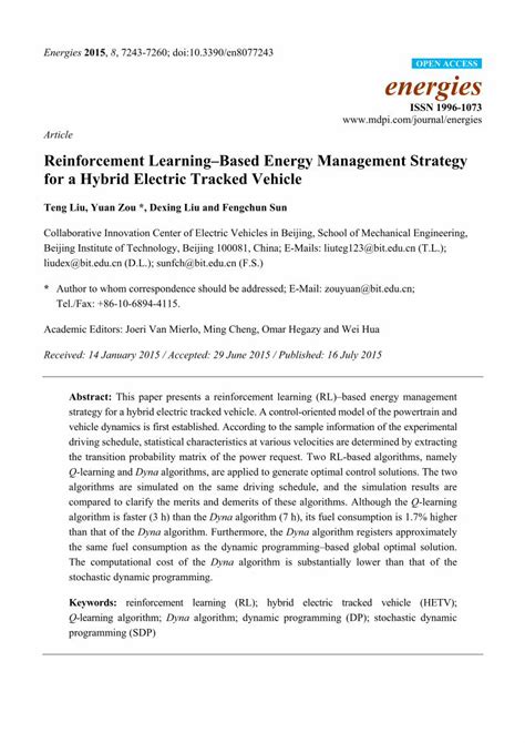 pdf reinforcement learning based energy management strategy dokumen