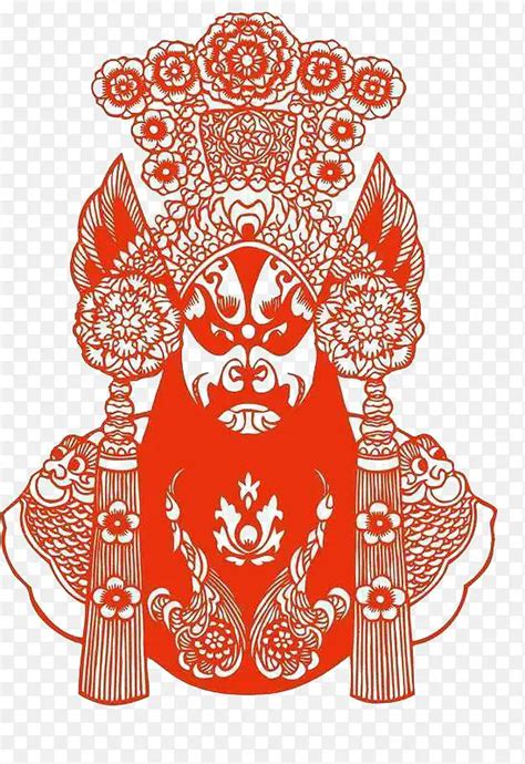 中国风传统艺术京剧脸谱剪纸素材png图片素材下载图片编号yzkvdmoa 免抠素材网