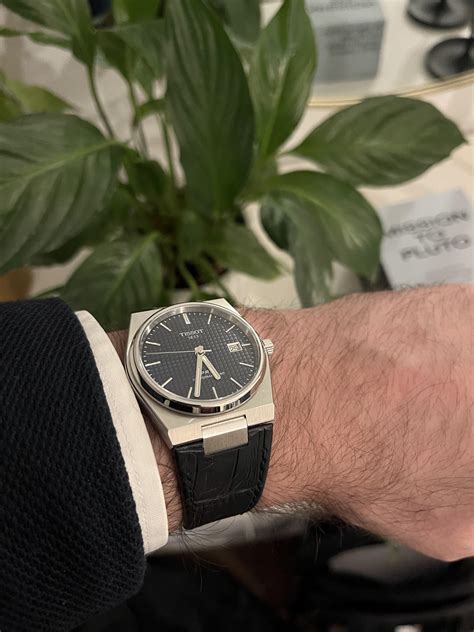 Tissot Prx On Its Blue Leather Strap Rwatches