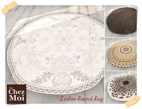 Second Life Marketplace Round Rug Leeloo Chez Moi