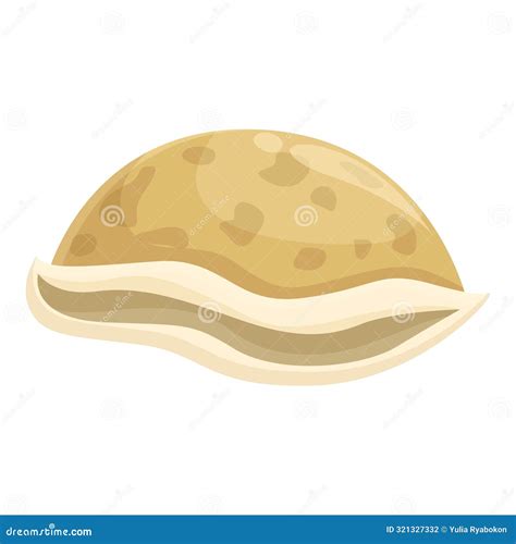Half Peeled Peanut With Shell Showing Its Tasty Inside Stock Vector