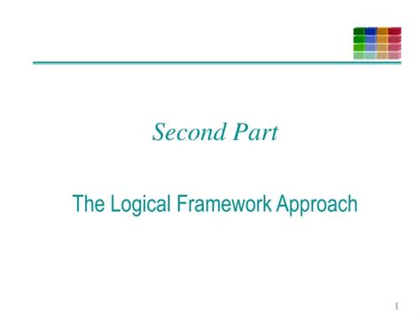 PPT Second Part The Logical Framework Approach PowerPoint Presentation ID