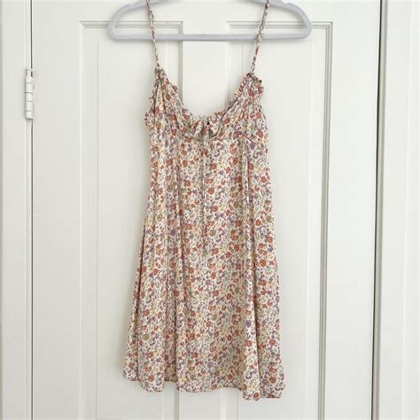 Cute Mini Floral Dress Only Worn Once Good As Depop