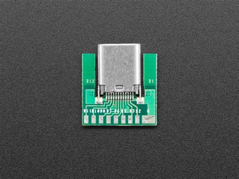 Usb Type C Socket Smt Inline Breakout Board The Pi Hut