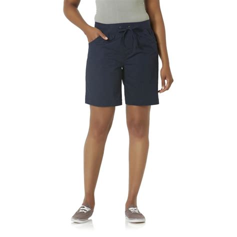 Basic Editions Womens Drawstring Shorts