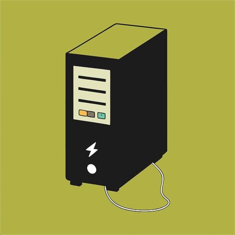 Premium Vector Computer Hardware Components Parts And Devices Featuring Computer Cabinet Case