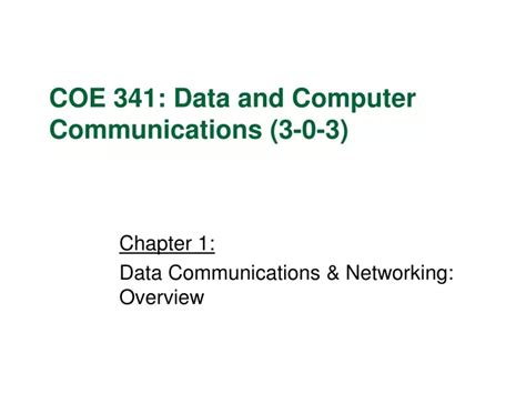 ppt data communications and networking overview powerpoint presentation