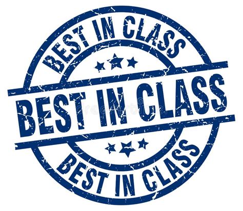 Best In Class Ribbon Best In Class Grunge Band Sign Stock Vector