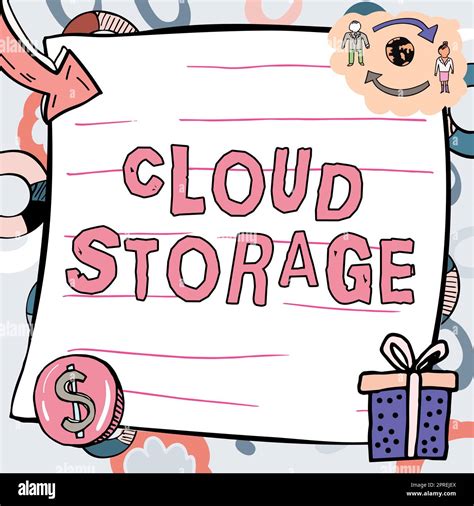 writing displaying text cloud storage business idea computing connect