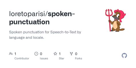 Github Loretoparisispoken Punctuation Spoken Punctuation For Speech