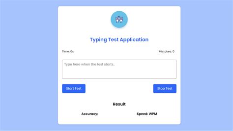 Typing Test Js App Devpost