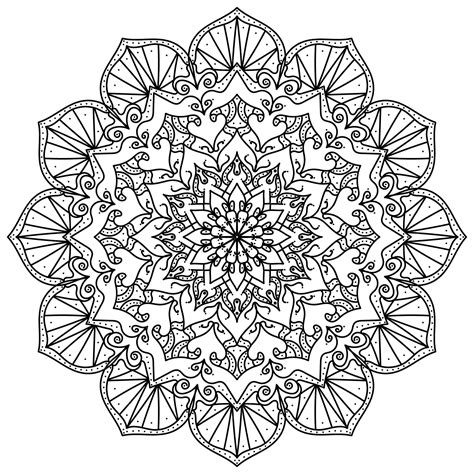 Premium Vector Mandala Coloring Page Vector Mandala Eps And Image