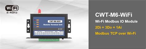 Cwt M6 Wifi 2di3do1ai Wifi Modbus Tcp Io Module Wifi Modbus Rtu