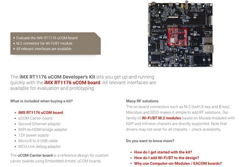embedded artists的i mx rt1176板子 i mx rt and i mx6 and i mx7 and i mx8 硬汉嵌入