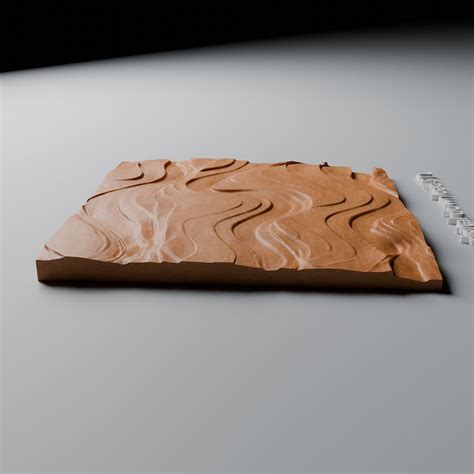 Abstract Waves Stl File 3d Cnc Router Cut Files For Vectric Aspire