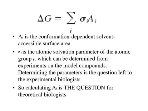 Ppt New Analytical Method For Evaluating Macromolecules Solvent Accessible Surface Area