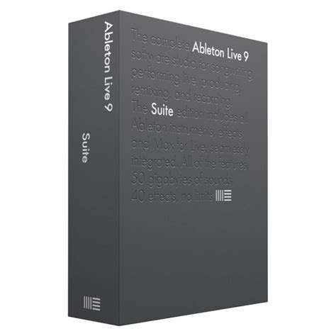 Ableton Live 9 Suite Music Software Upgrade From Live Lite At Gear4music