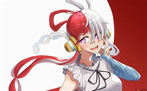 One Piece Film Red Anime Beautiful Girl With Long Red White Hair 2k