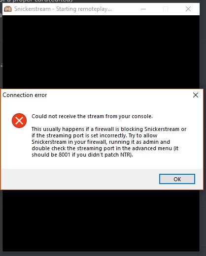 Black Screen Issue RattletraPM Snickerstream GitHub