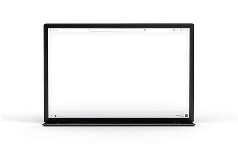 Empty Browser Window On White Background Empty Web Page Mockup With Toolbar Premium Ai