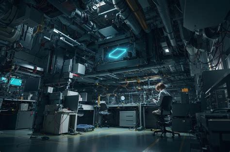 Premium Ai Image Advanced Quantum Computing Lab Exploration