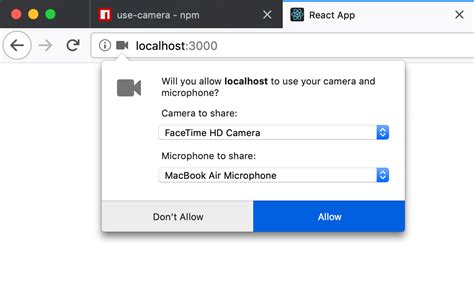Github Franciscop Use Camera Stream The Native Camera Video And Audio Into React