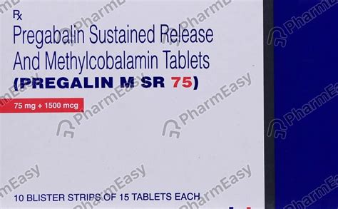 Buy Pregabanyl M 75mg Sr Strip Of 10 Tablets Online At Flat 15 Off