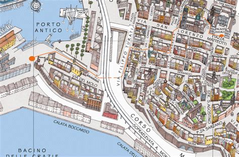 Map Of Genoa Italy