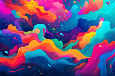 Premium Photo Colorful Abstract Background With Lots Of Different
