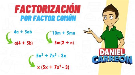 FACTORIZACIÓN POR FACTOR COMÚN Super facil Para principiantes YouTube