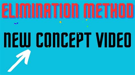 Elimination Method Class 10 Ln 3 Youtube