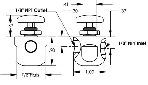1 8″ Brass Push Button Valve For Co2 Push Button Valves Alpine Echo