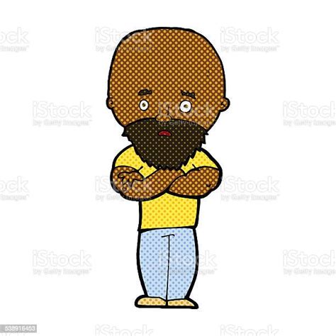 Comic 말풍선이 있는 놀란 대머리 남자의 Beard 그리기에 대한 스톡 벡터 아트 및 기타 이미지 그리기 낙서 드로잉