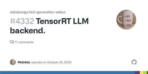 TensorRT LLM Backend Issue 4332 Oobabooga Text Generation Webui