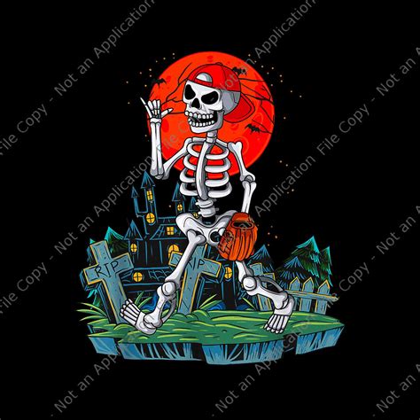 Skeleton Player Baseball Halloween Catcher Pitcher Png Skeleton Playe