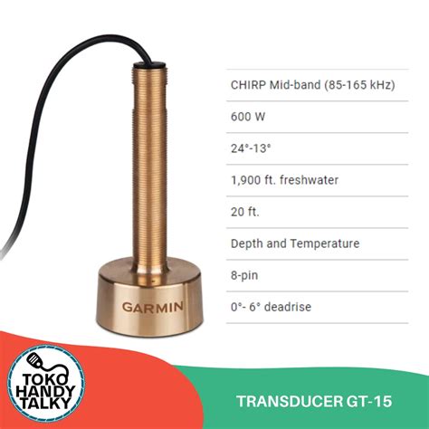 Jual Garmin Transducer Gt15m Th Gpsmap 585plus Bronze Thru Hull Mid