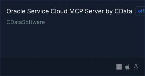 Oracle Service Cloud Mcp Server By Cdata Glama