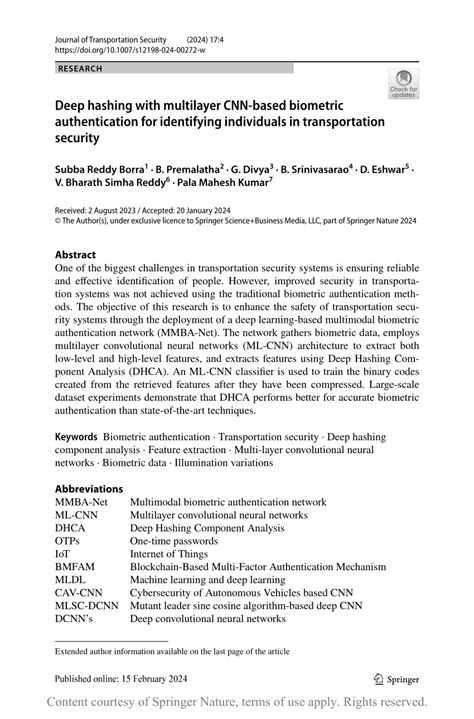 Deep Hashing With Multilayer Cnn Based Biometric Authentication For