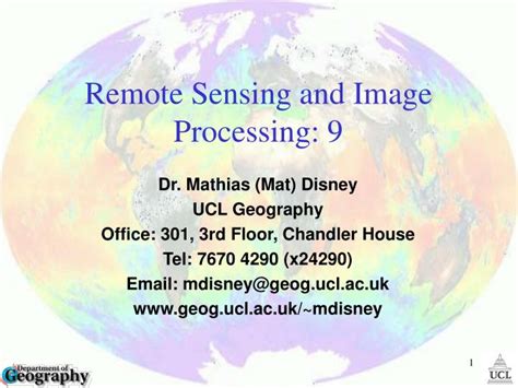ppt remote sensing and image processing 9 powerpoint presentation