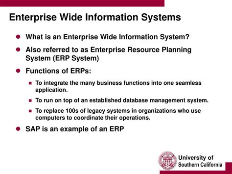 ppt enterprise wide information systems course overview instructor