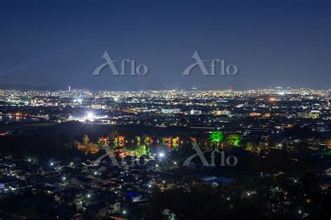 嵯峨野の夜景 京都市 205009674 の写真素材 アフロ