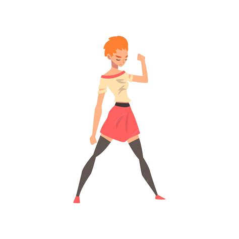 Premium Vector Confident Woman Showing Fist Symbol Of Feminism