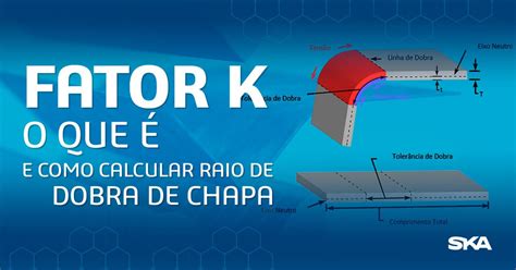 Fator K o que é e como calcular raio de dobra de chapa