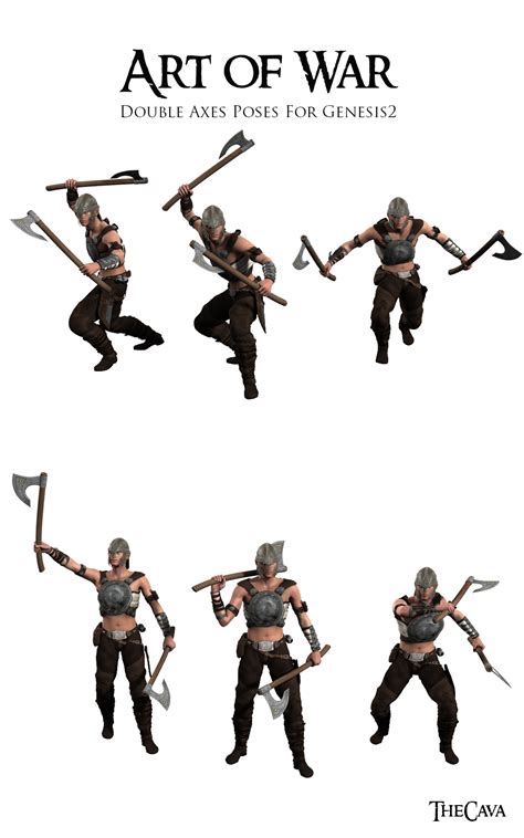 Art Of War Double Axes Poses Promo Image2 By Thecava1 On Deviantart
