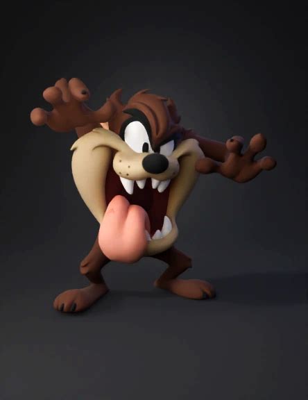 Taz Cartoon 3d Model Download Free Tasmanian Devil Taz Cartoon